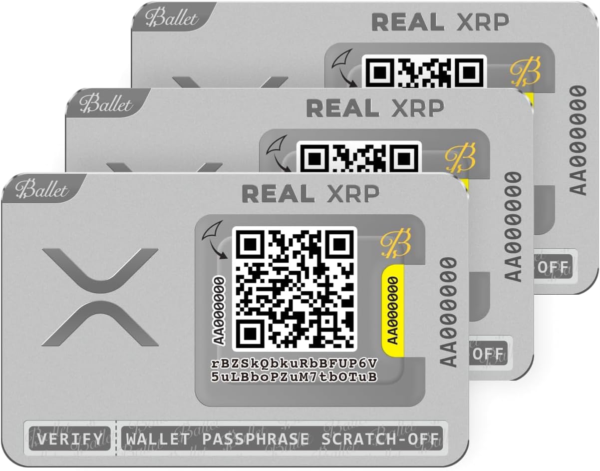 Amazon.com: Ballet Real XRP - The Easiest Crypto Cold Storage Card ...