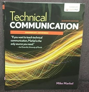 Technical Communication evaluation copy Mike Markel: Mike Markel ...