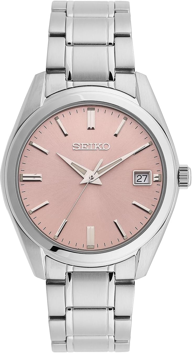 Seiko Men Analog Quartz Watch with Stainless Steel Strap SUR371P1 ...