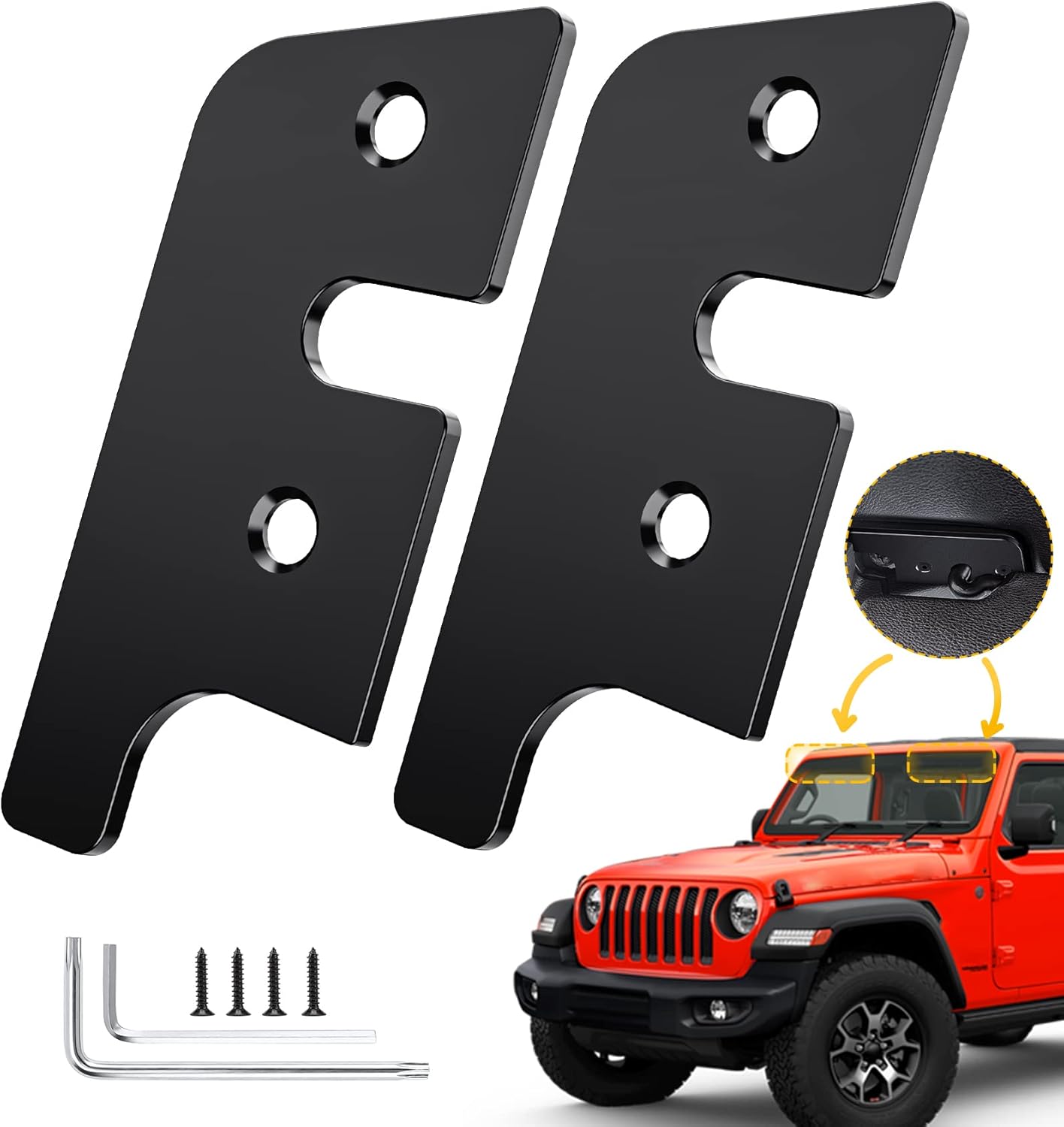 Amazon.com: Eamplest Sun Visor Repair Kit,Upgrade Wrangler Visor Repair Kit Aluminum Alloy Sun ...