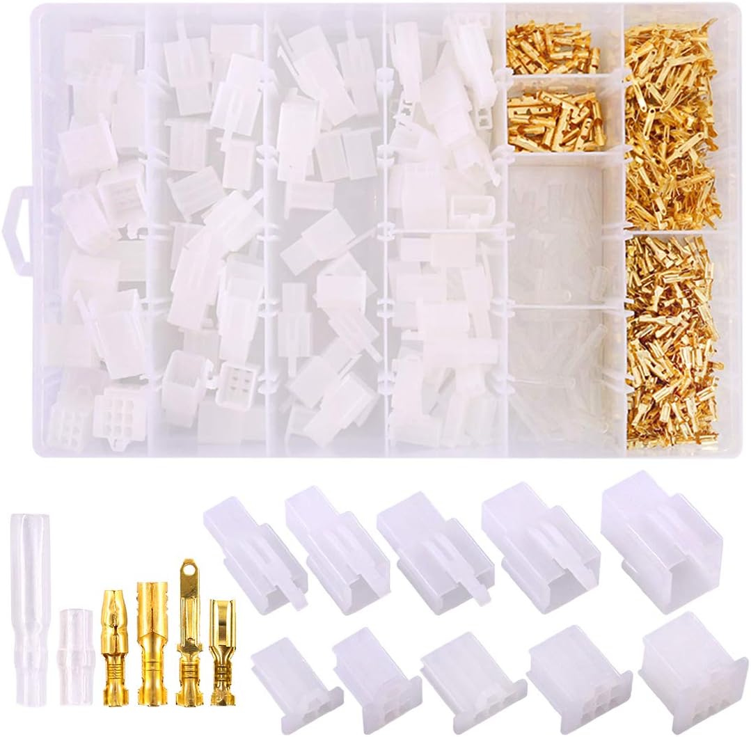 Amazon.com: Glarks 700Pcs 2.8mm 2 3 4 6 9 Pin Plug Housing Pin Header ...
