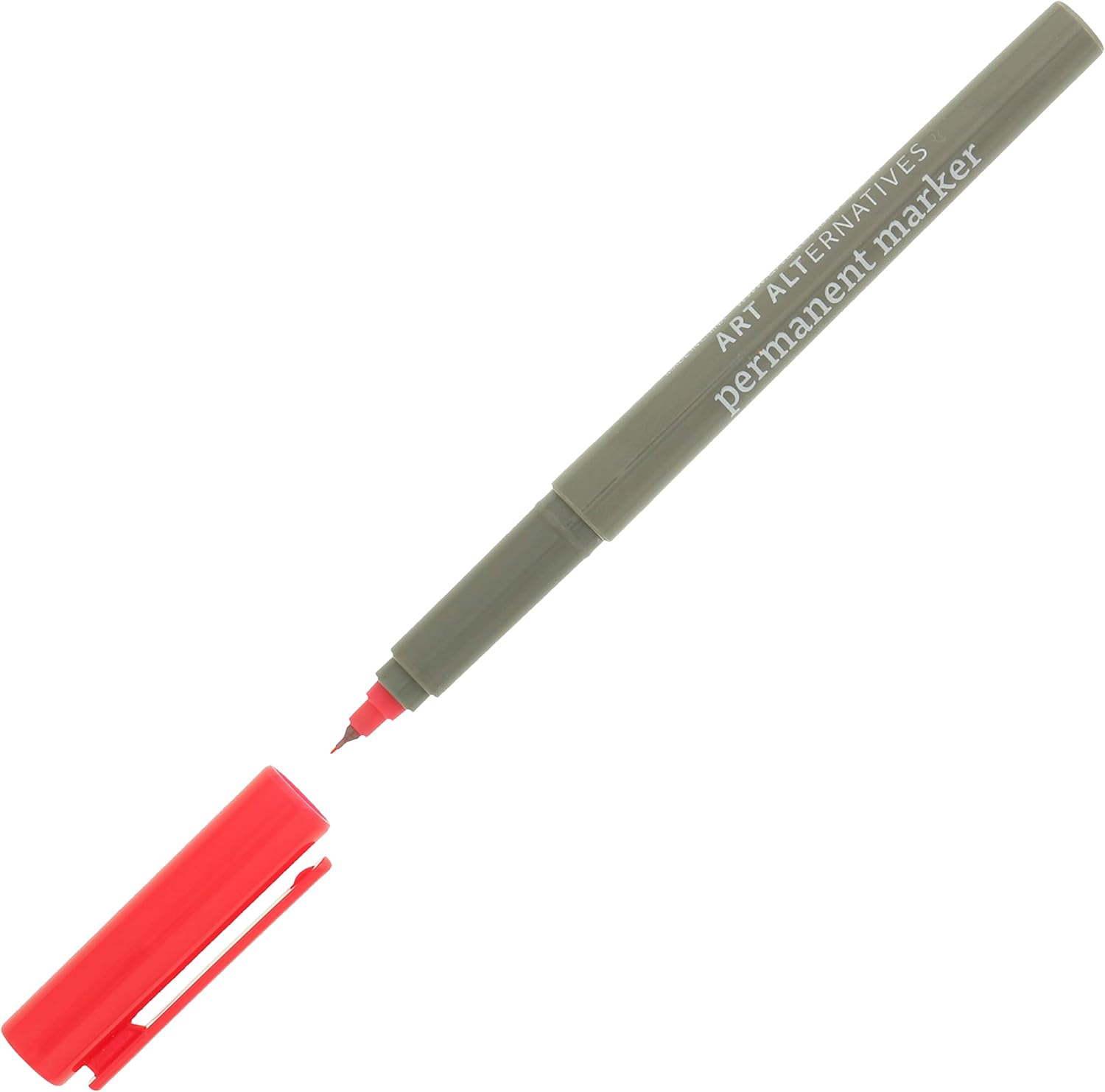 Amazon.com: Art Alternatives Permanent Marker, Extra-Fine, Red- 1.2mm ...