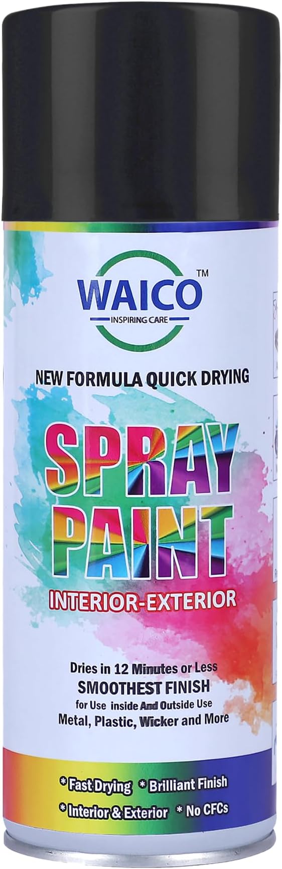 Cosmos Paints Matt Black Finish Spray Paint - 200ml : Amazon.in: Car ...