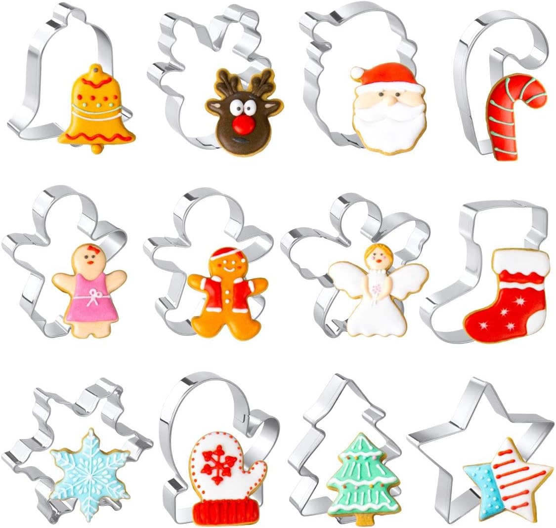 Amazon.com: Wilton Christmas Cookie Cutter Set, Holiday Baking ...