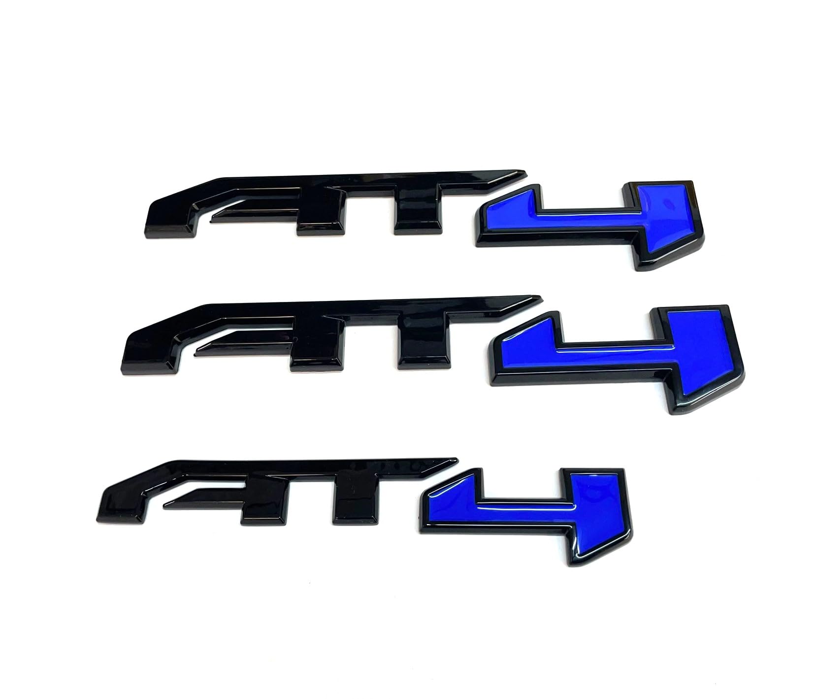 Amazon.com: AT4 Badge Emblems 3-Piece in Glossy Black & Blue for 2021 ...