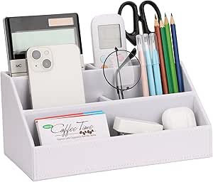 Richblue Schreibtisch Organizer, Stiftehalter Schreibtisch PU Leder ...