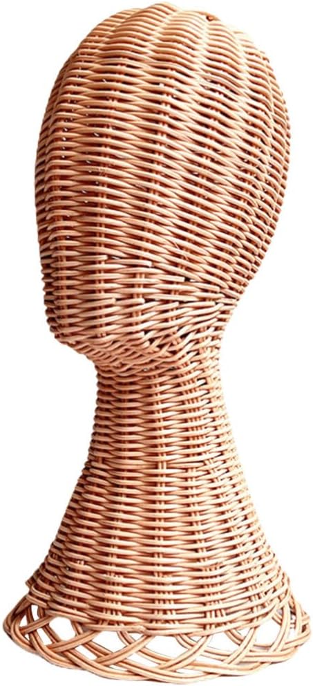 Amazon.com: EXCEART Hat Rack Hat Display Stand Rattan Mannequin Head ...