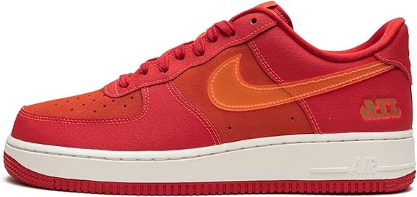 Amazon.com | Nike Air Force 1 '07 LV8 ATL Low Red/Bright Crimson FD8306 ...