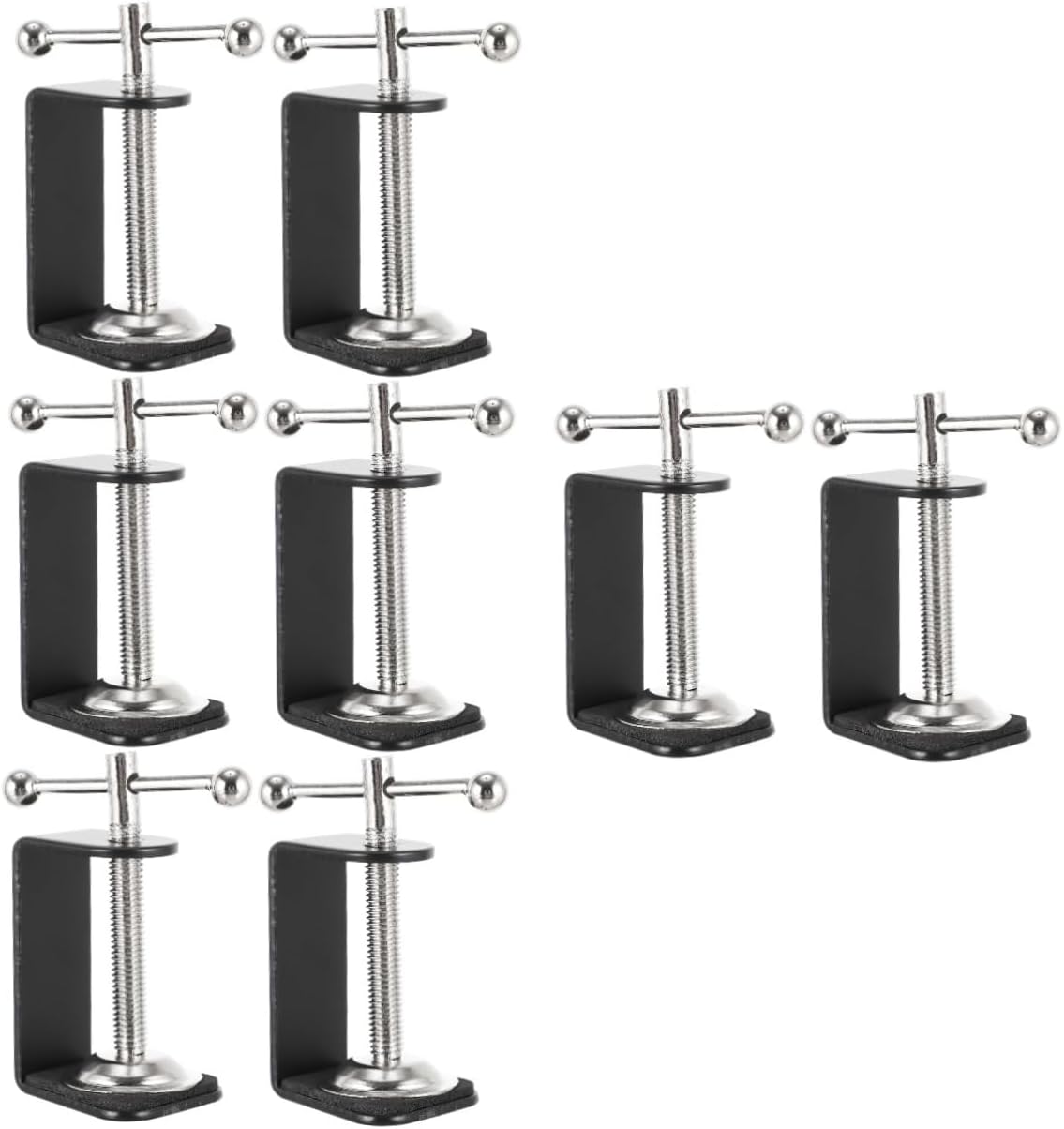 Artibetter 8 pcs Surface C-Clamps Clips Work Clamps Bench Desk Table ...