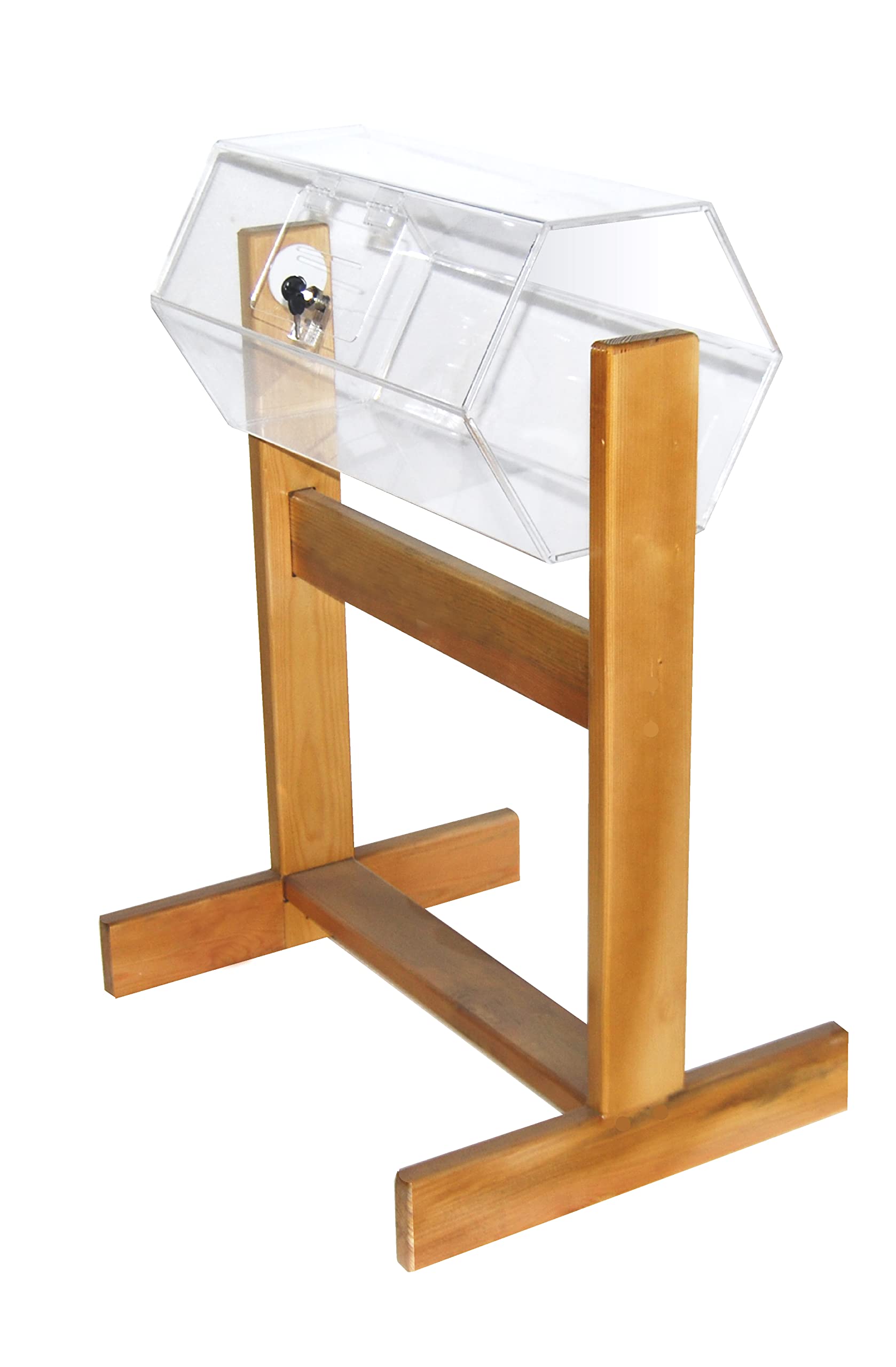 Raffle Box Spinning Free Standing Raffle Box With Lock Revolving ...