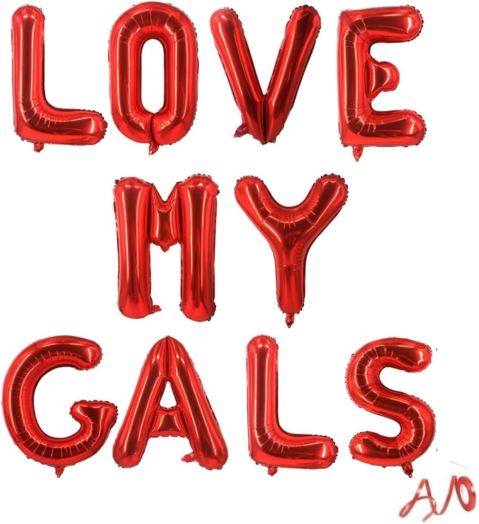 Amazon.com: LOVE MY GALS Balloon Banner,Galentines Day Decorations ...
