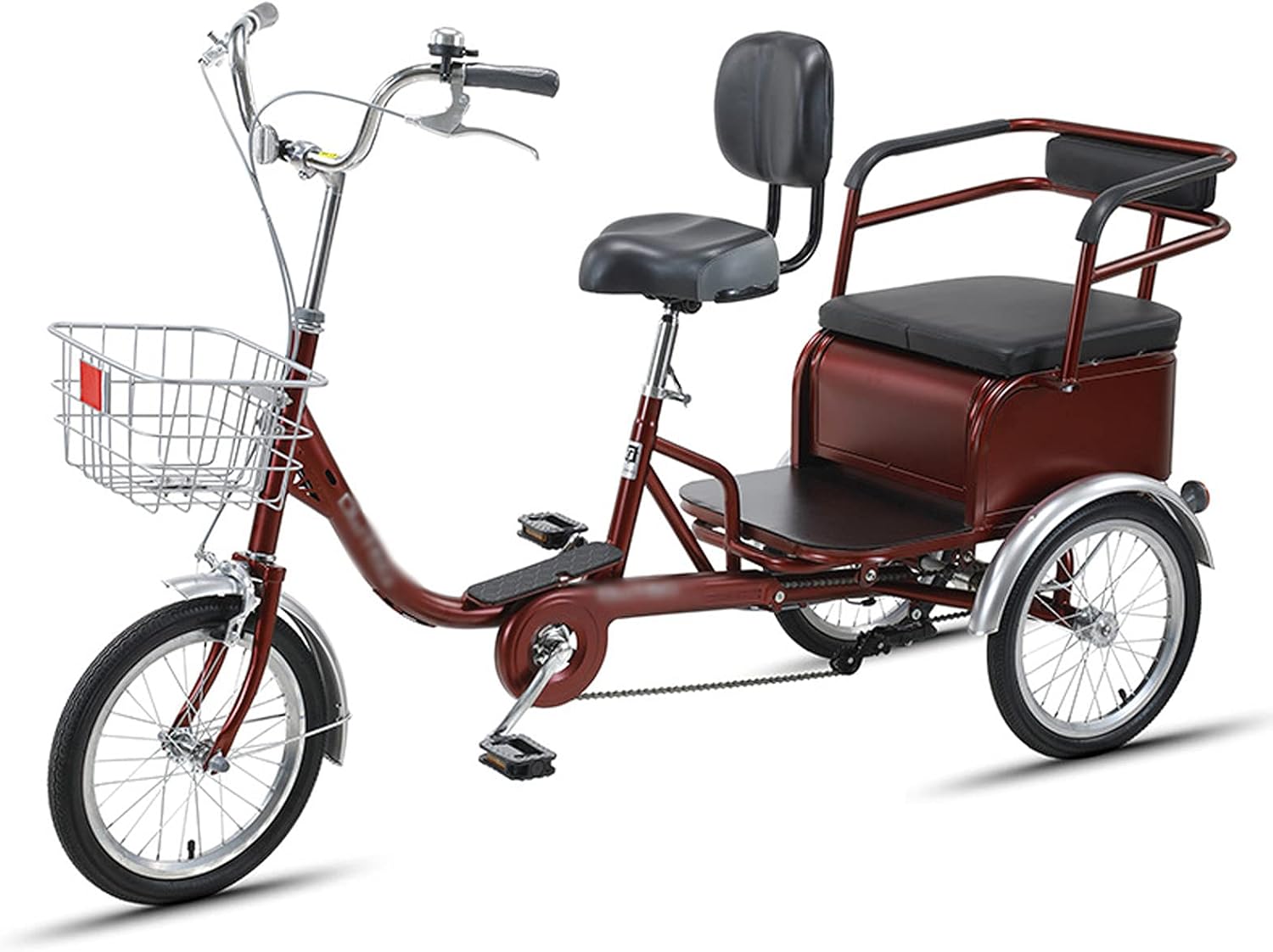 Adult Tricycles 3 Wheel Bikes 14In Three Wheel Cruiser Bike with Rear ...