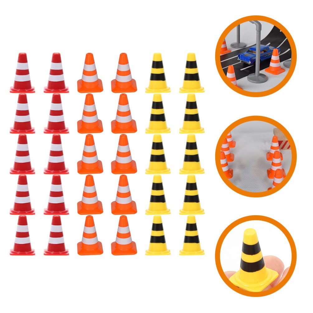 Snapklik.com : Jojofuny Mini Traffic Cones Toy 30Pcs Miniature Road ...