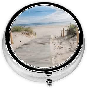 Beach Scenery Mini Pill Box - Convenient Travel Accessory - Perfect for ...
