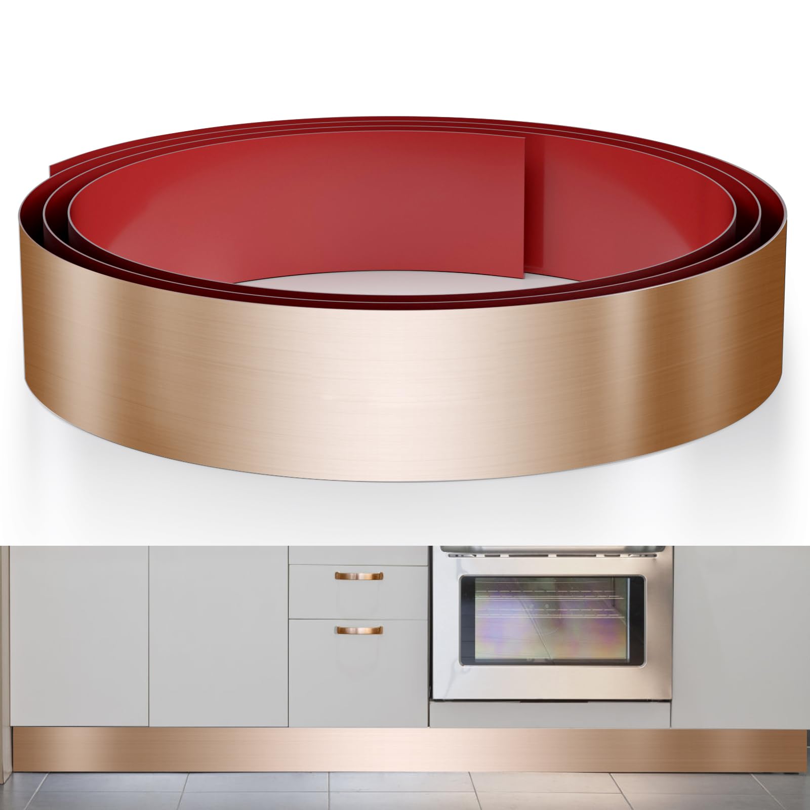 Snapklik.com : Sanbege Stainless Steel Toe Kick Cover, 4" X 102 ...