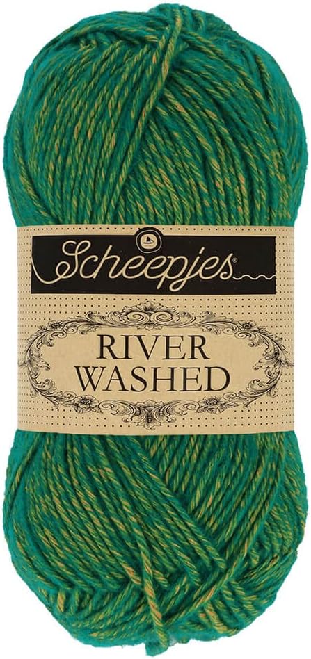 Amazon.com: Scheepjes River Washed Yarn 50 g (1.76 oz) Cotton-Acrylic ...