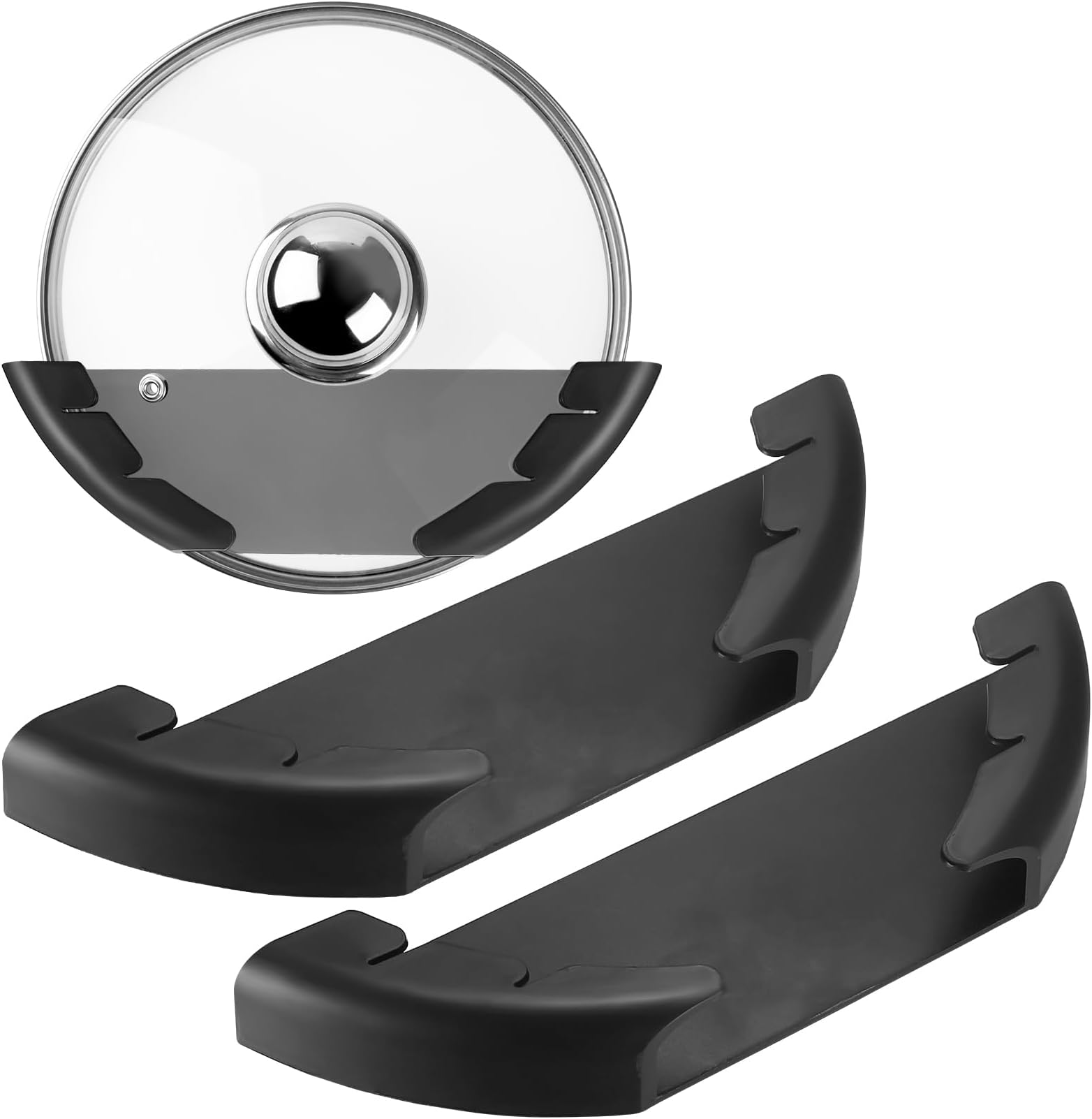 Amazon.com - hautllaif Universal Pot Lid Organizer for Cabinet - 2 Pack ...