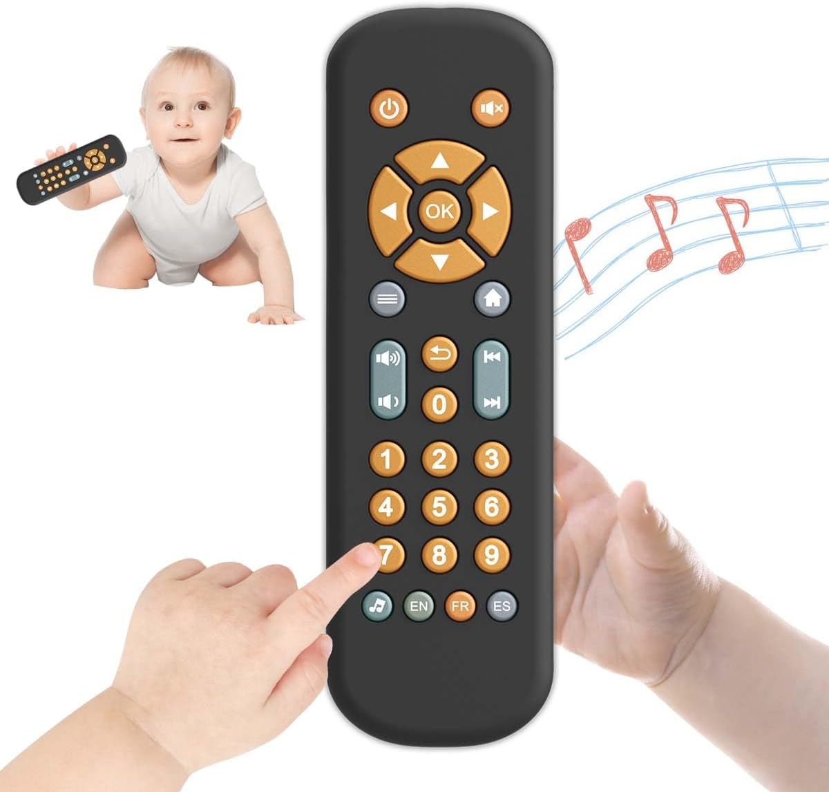 Amazon.com: Baby TV Remote Control Toy with Music, TV Remote Toy with ...