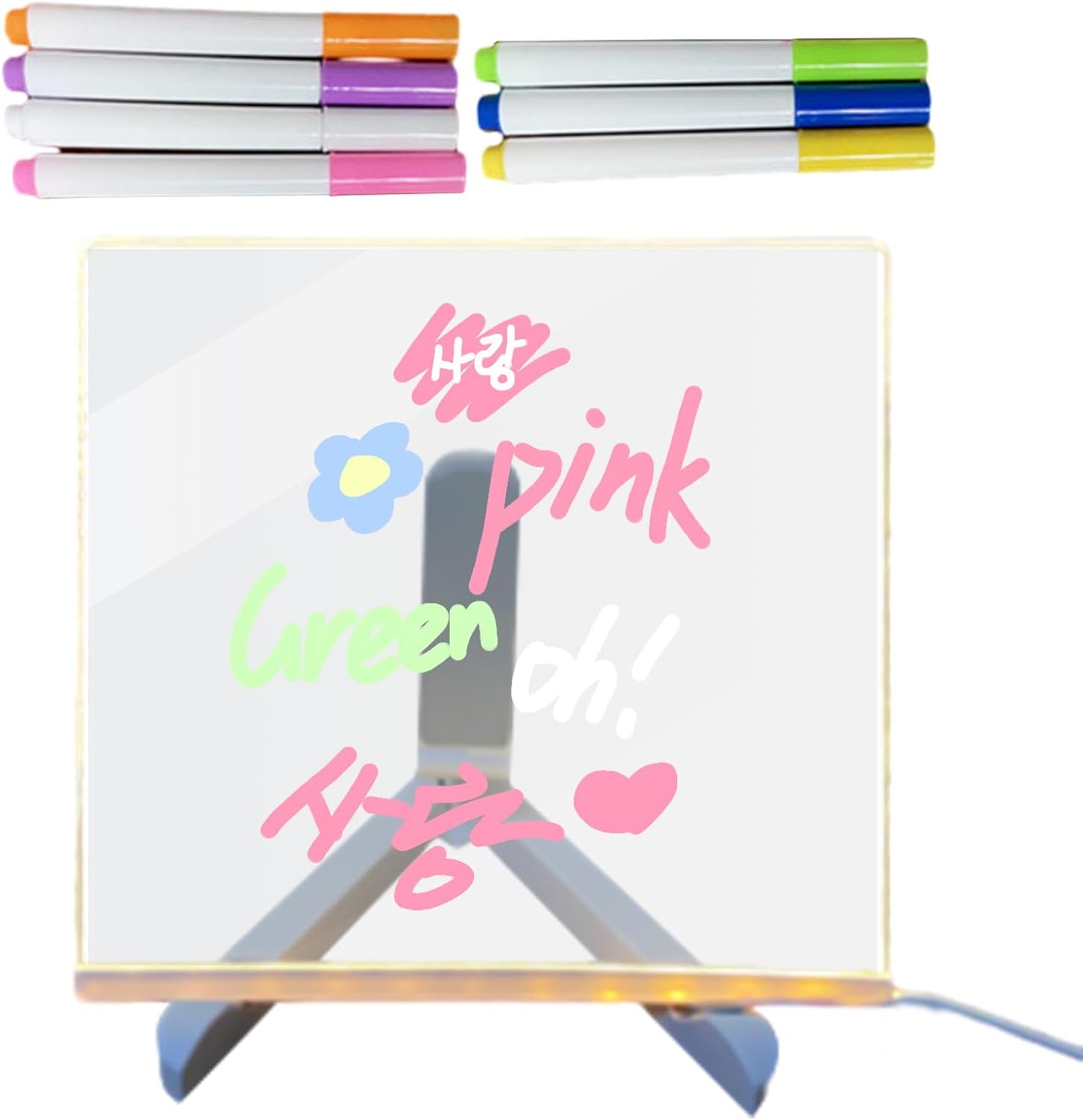 Amazon.com: DaMga LED Drawing Board, LED Note Board with Colors, Light ...