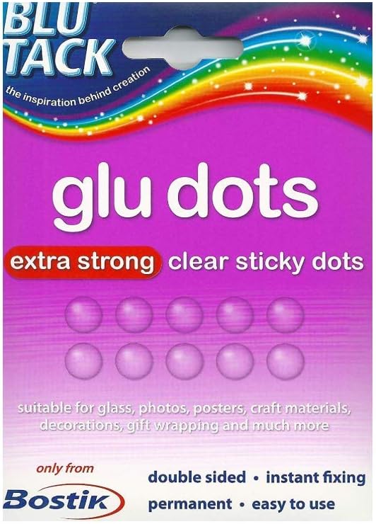 Bostik Extra Strong Glu Dots - Extra Strong, Double Sided Glue Dots ...