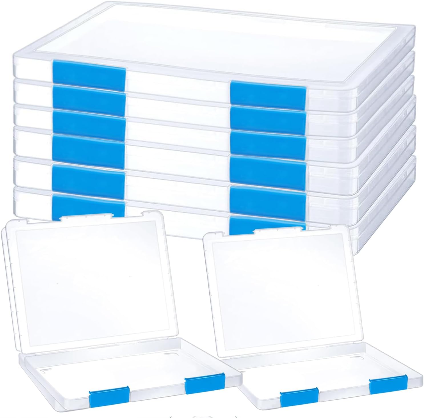 Amazon.com: LonlyEagle 6 Pack A4 File Portable Project Case, Plastic ...