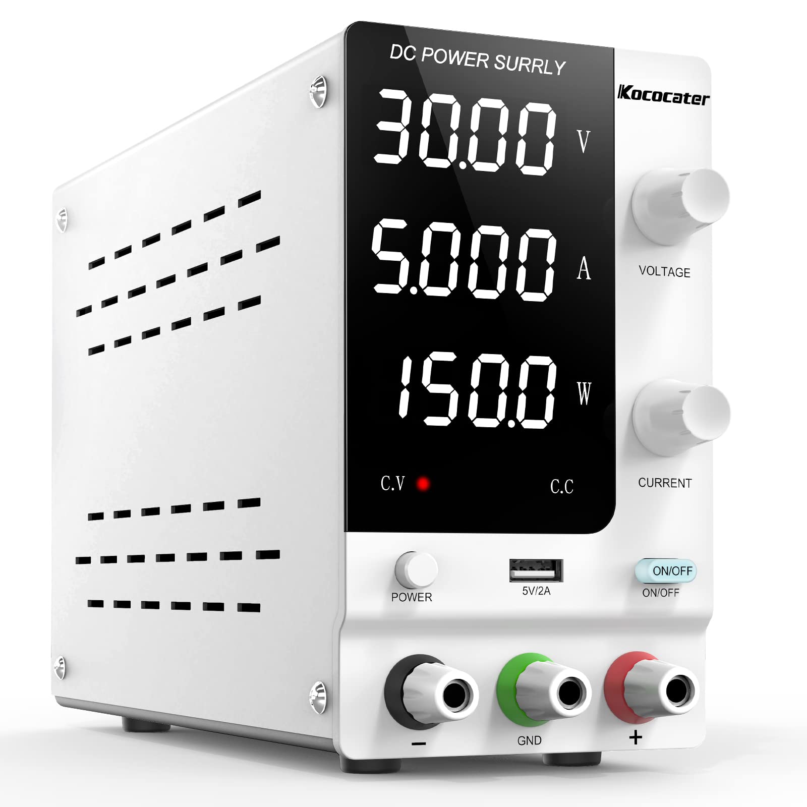 Buy IKococater DC Power Supply Variable 30V 5A with Output Switch ...