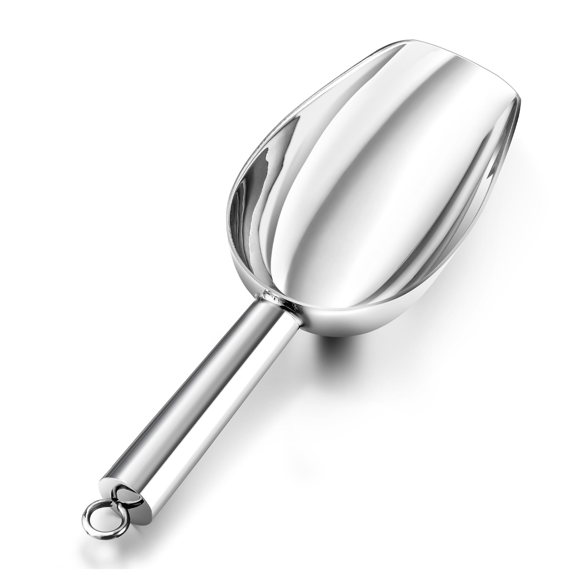 Amazon.com: E-far 6 Ounce Stainless Steel Ice Scoop, Utility Metal Ice ...