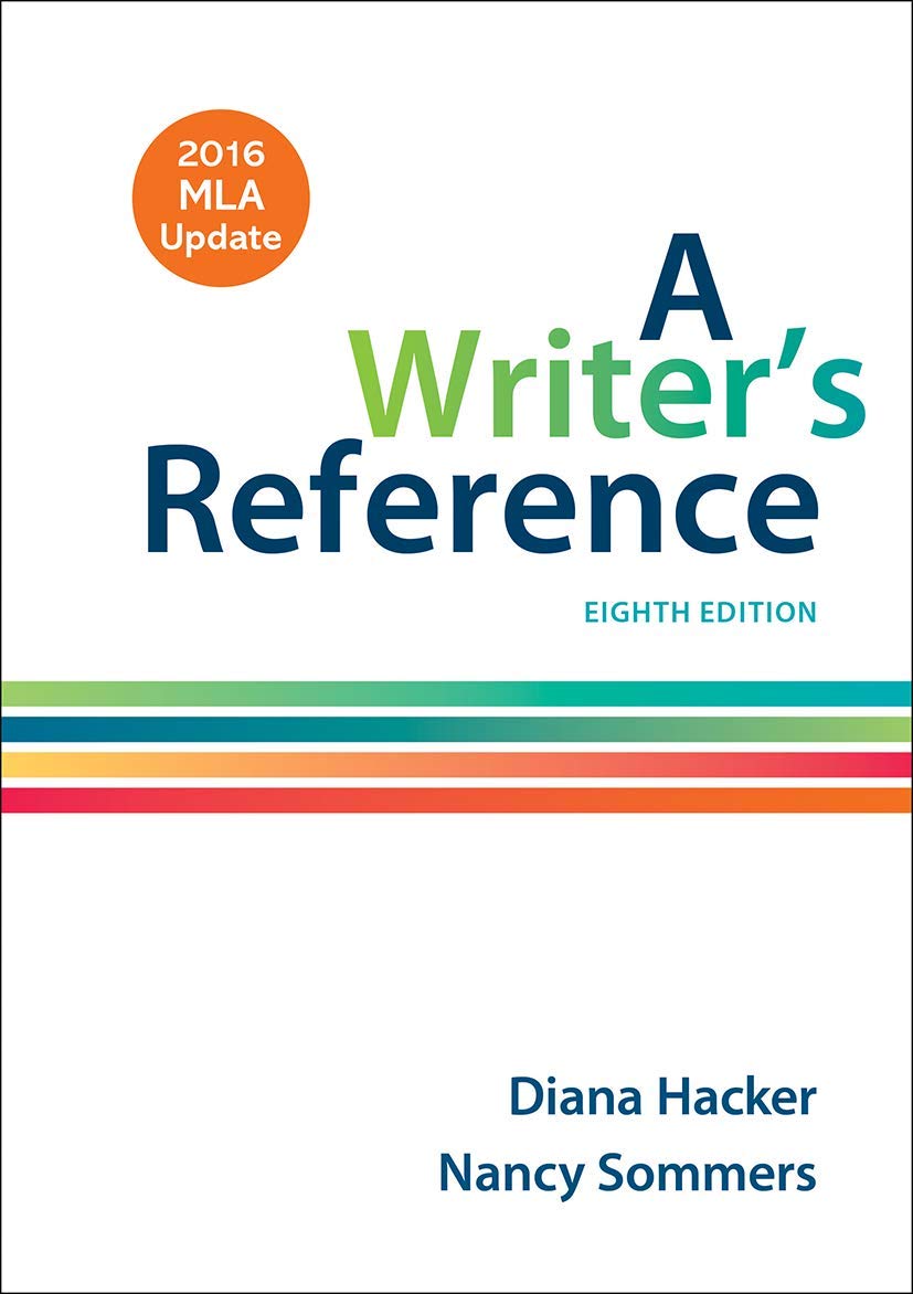 A Writer's Reference with 2016 MLA Update: 9781319083533: Reference ...