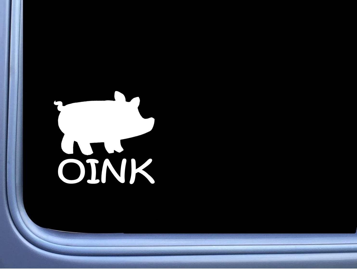 Amazon.com - Cute Peeking Pig Funny CCI Decal Vinyl Sticker|Cars Trucks ...