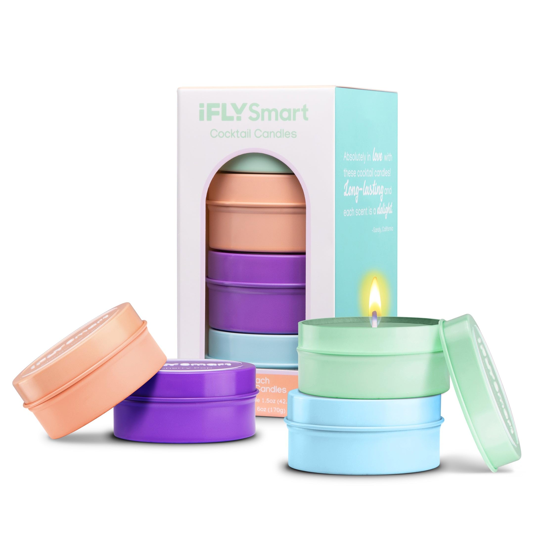 Amazon.com: iFLY Smart Cocktail Scented Candle Set : Home & Kitchen