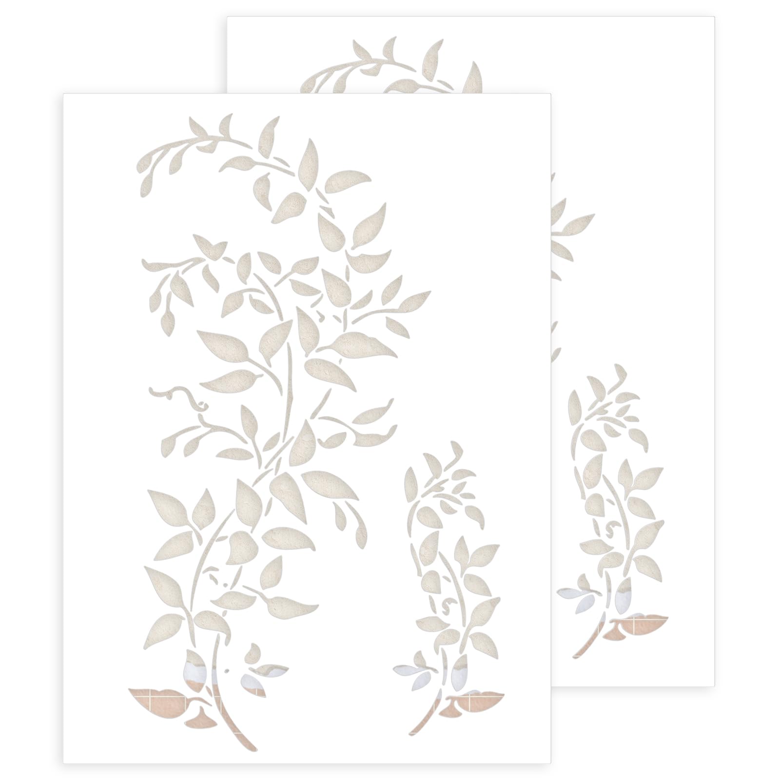 Amazon.com: GEEHUA 2 Pcs Large Vine Stencils for Painting on Wall, A4 ...