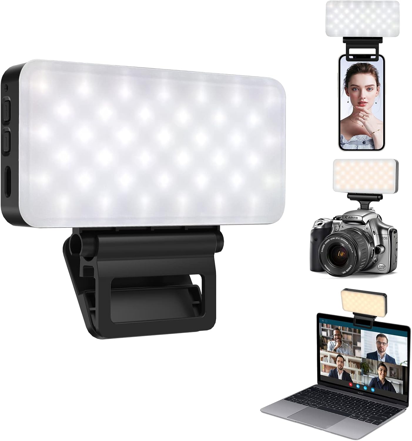 Amazon.com: Pecosso 78 LED Selfie Light Phone Light, 3000mAh ...