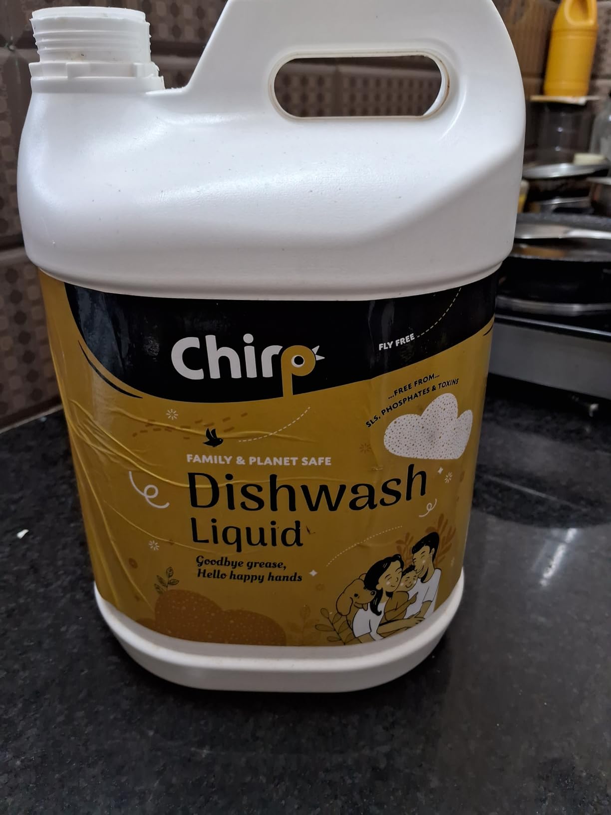 Chirp - Dishwash Liquid Gel (5Lits), Ecofriendly with Natural, Organic ...