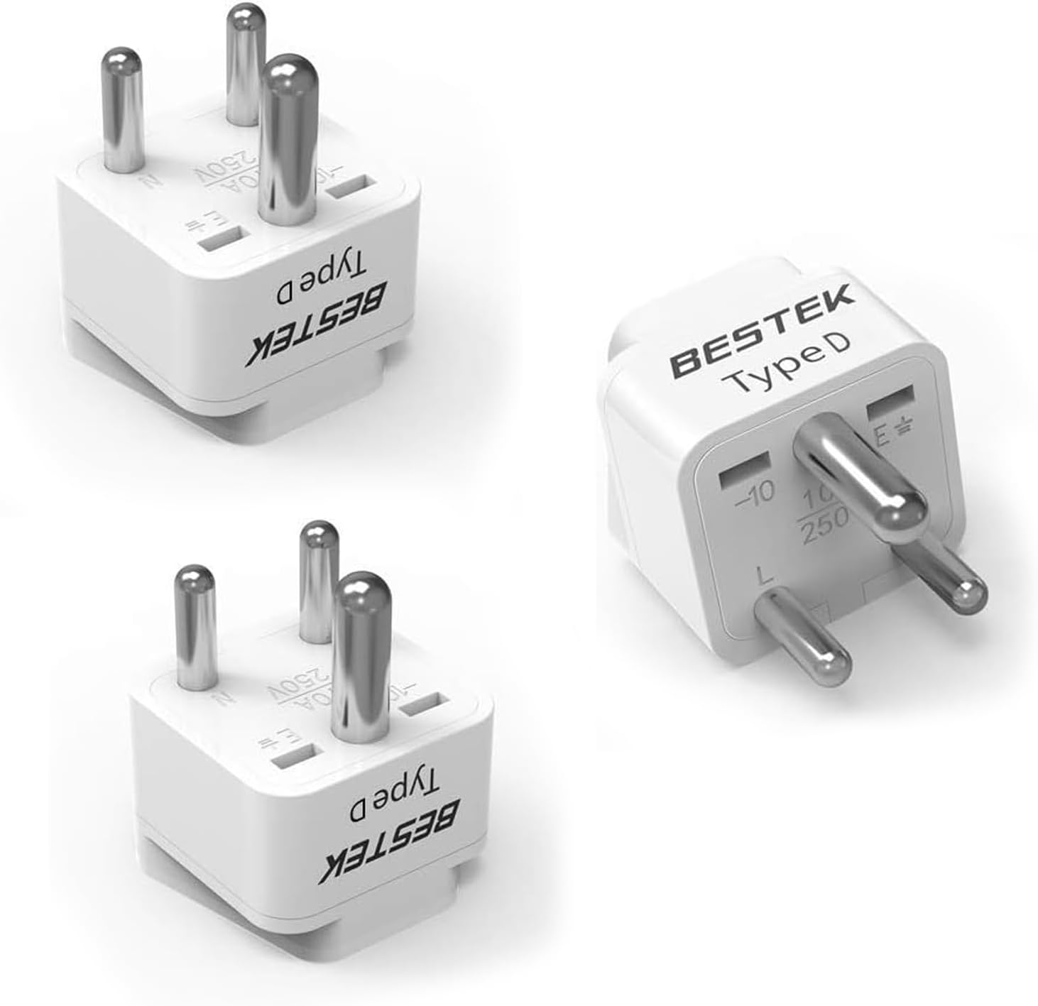 Amazon.com: BESTEK US to India Plug Adapter Works in Nepal, Maldives ...