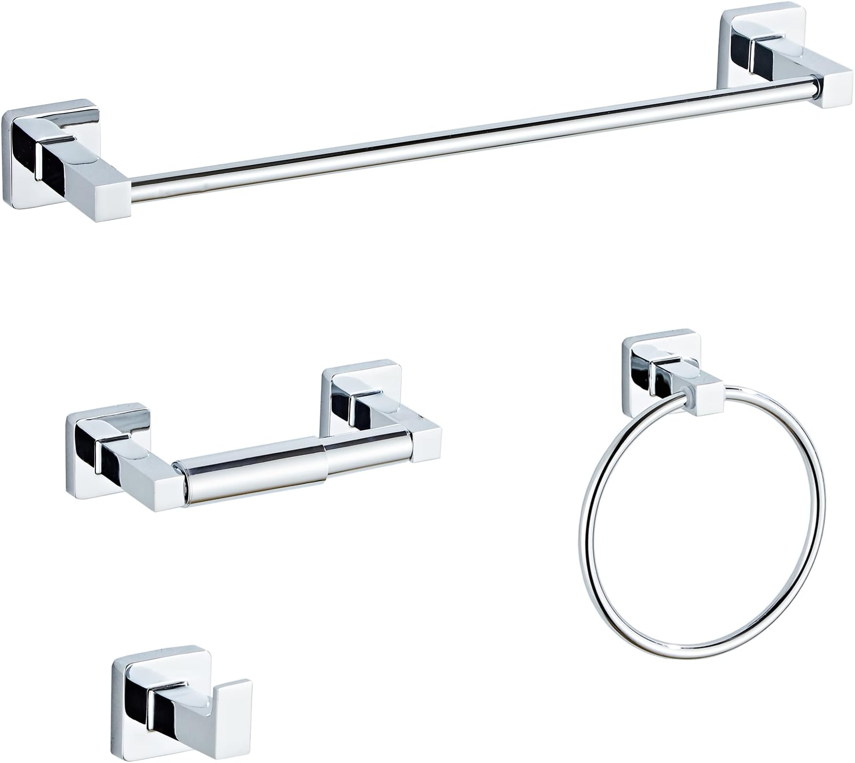 Amazon.com: 5/10/20pcs Bathroom Hardware Set, Black/Brushed Nickel ...