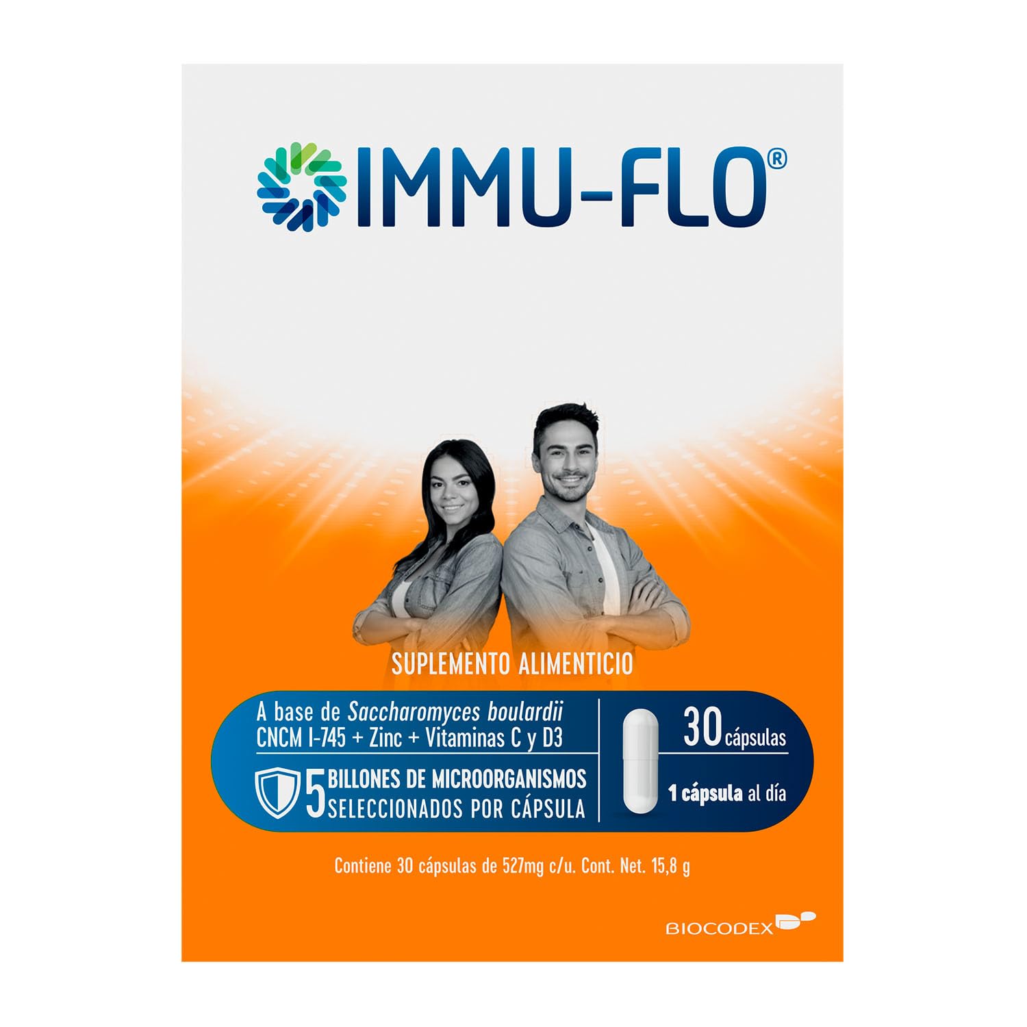 IMMU-FLO® Suplemento alimenticio a base del probiótico Saccharomyces ...