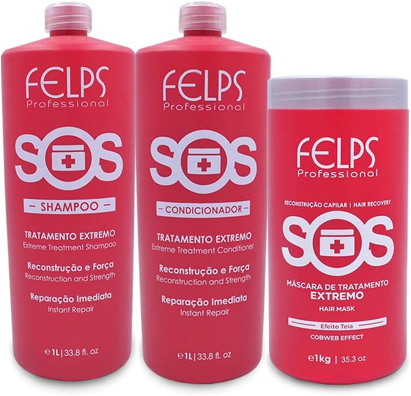 Amazon.com : Felps SOS Kit Shampoo and Conditioner for Intense ...