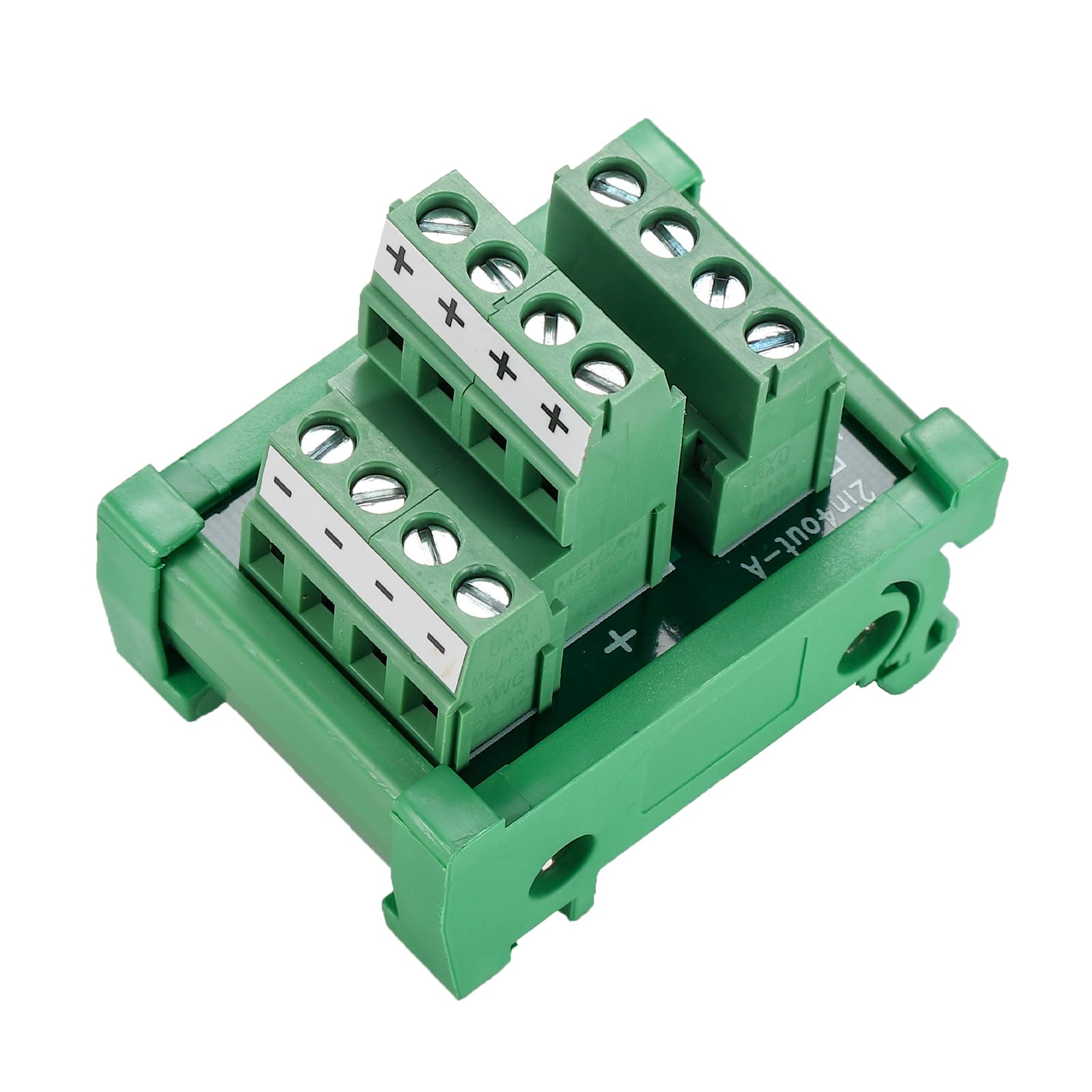 Amazon.com: Jienk 2 in 4 Out Terminal Blocks Module, 25A DIN Rail ...