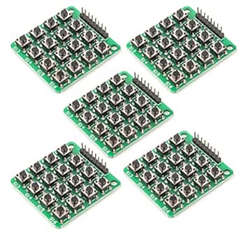 Amazon.com: C.J. SJOP 5PCS 4x4 Matrix 16 Keypad Keyboard Module 16 ...
