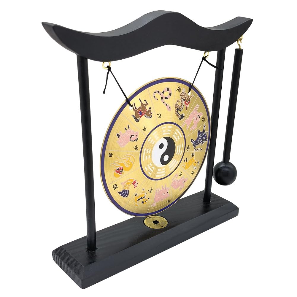 Snapklik.com : Brass Gong Feng Shui Desktop Zen Art Home Office Decor ...