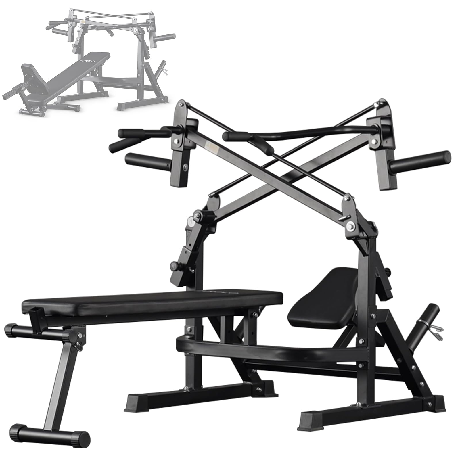 Amazon.com : Mikolo Chest Press Machine, Adjustable Bench Press Machine ...