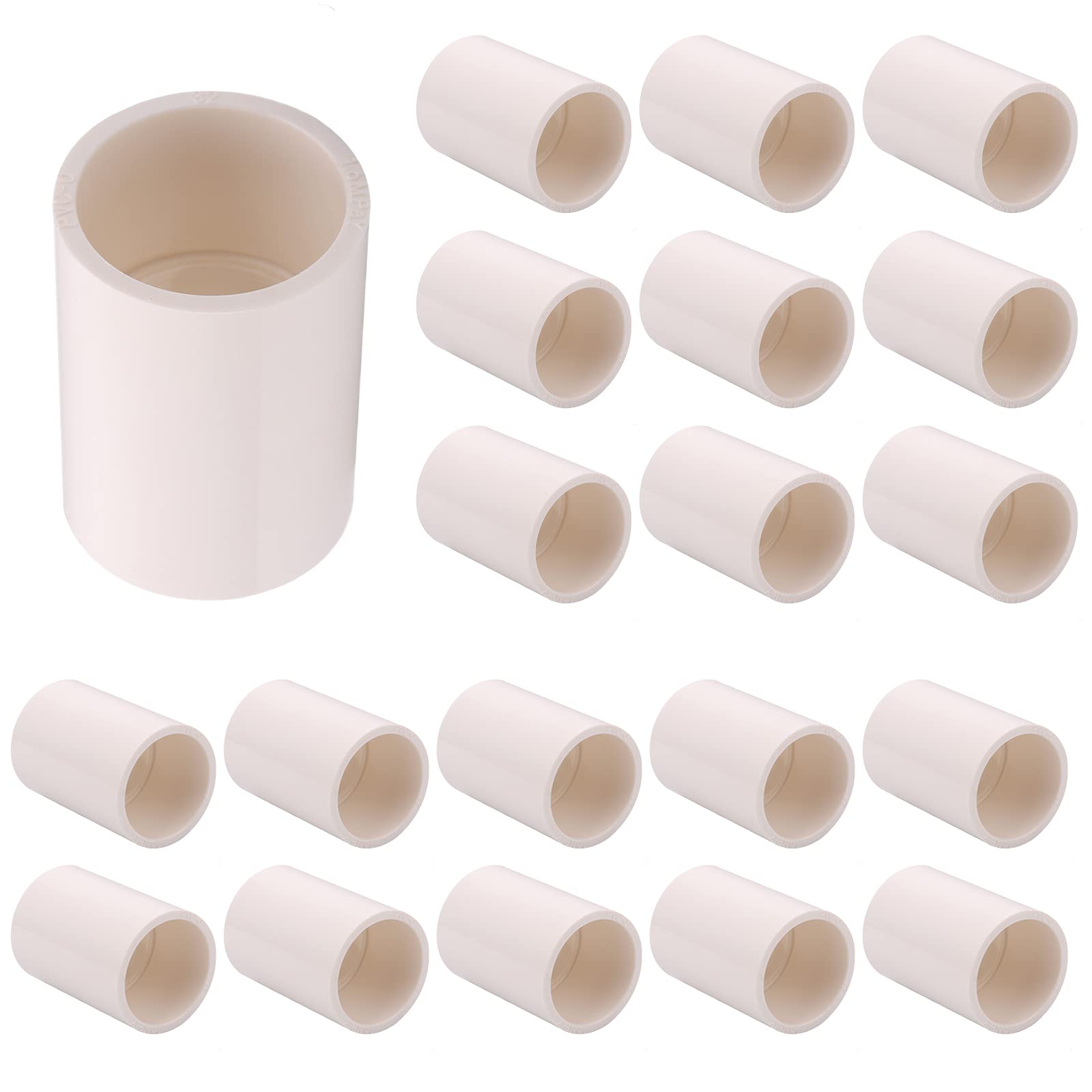 Buy 20 Pack 32mm PVC Pipe Coupling Adapter Pipe Fittings (Socket x ...