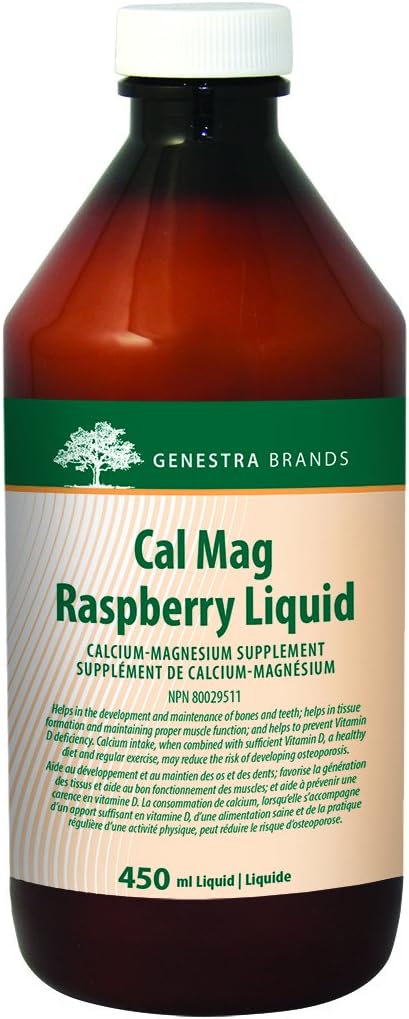 Genestra Brands - Cal Mag Raspberry Liquid - Calcium and Magnesium with ...