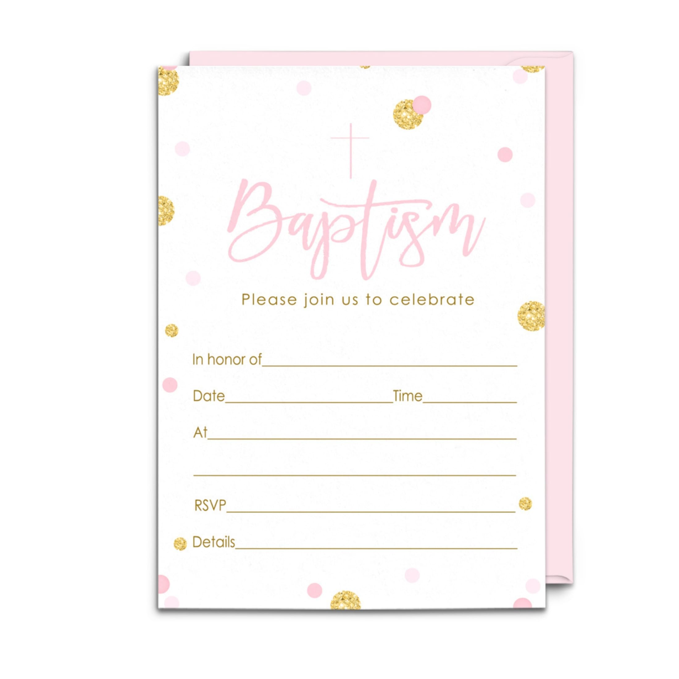 Fill Blank Baptism Invitations Printable Baptism Invitation Template