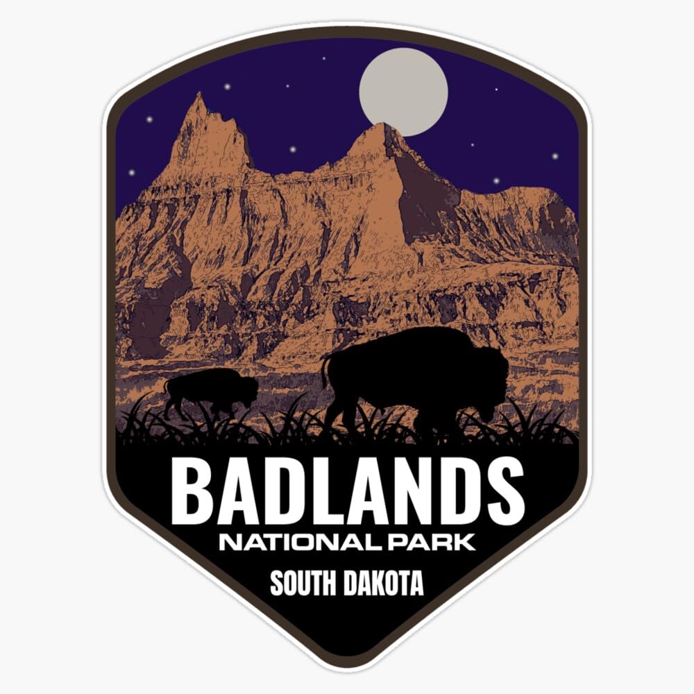 Amazon.com: Badlands National Park South Dakota Bad Lands Sticker ...