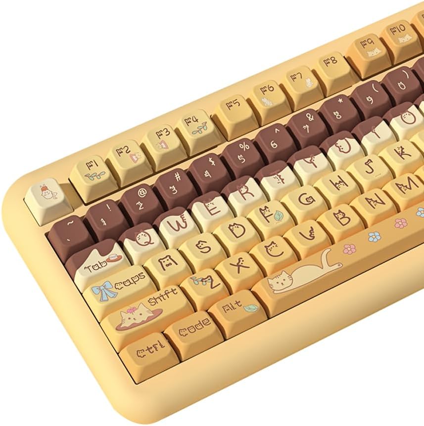 Custom Keycaps 145 Keys Retro Mixed Lights Keycaps Set Cherry Profile ...