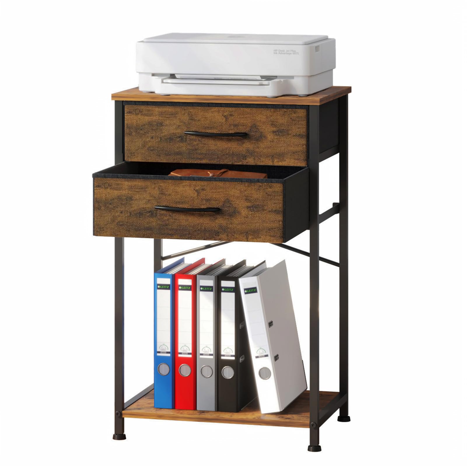 Amazon.com: VonDream Small Printer Table for Home Office, Tall Side ...