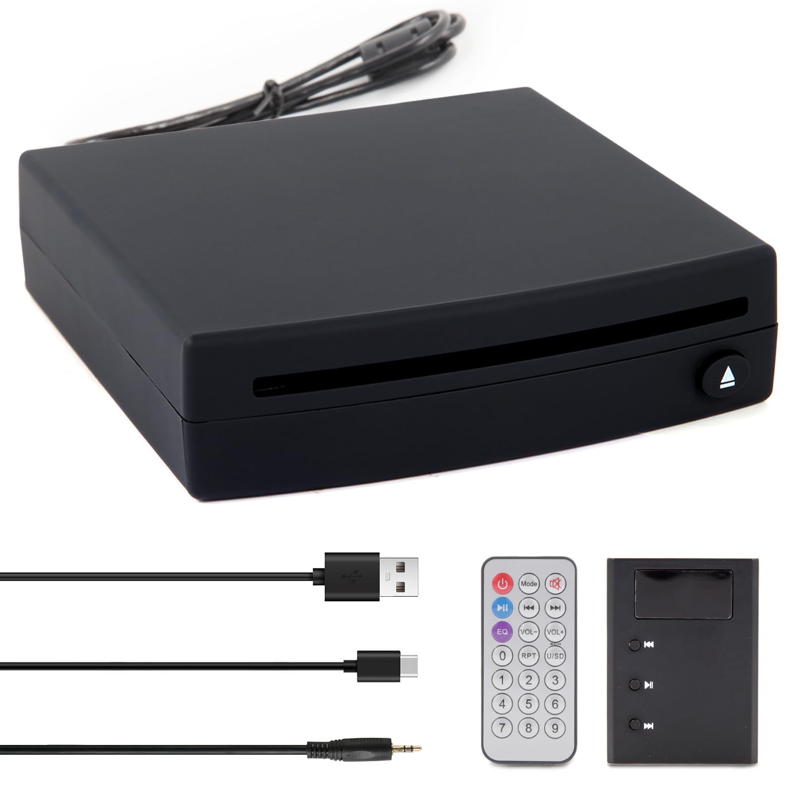 Amazon.com: USB CD Player for Car with Upgrade Aux Input, External ...