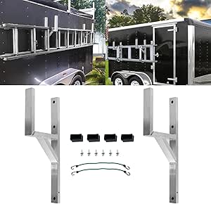 Amazon.com: Sterlix Ladder Rack for Trailer 2 Racks Side Mount Ladder Racks Heavy Duty Aluminum ...