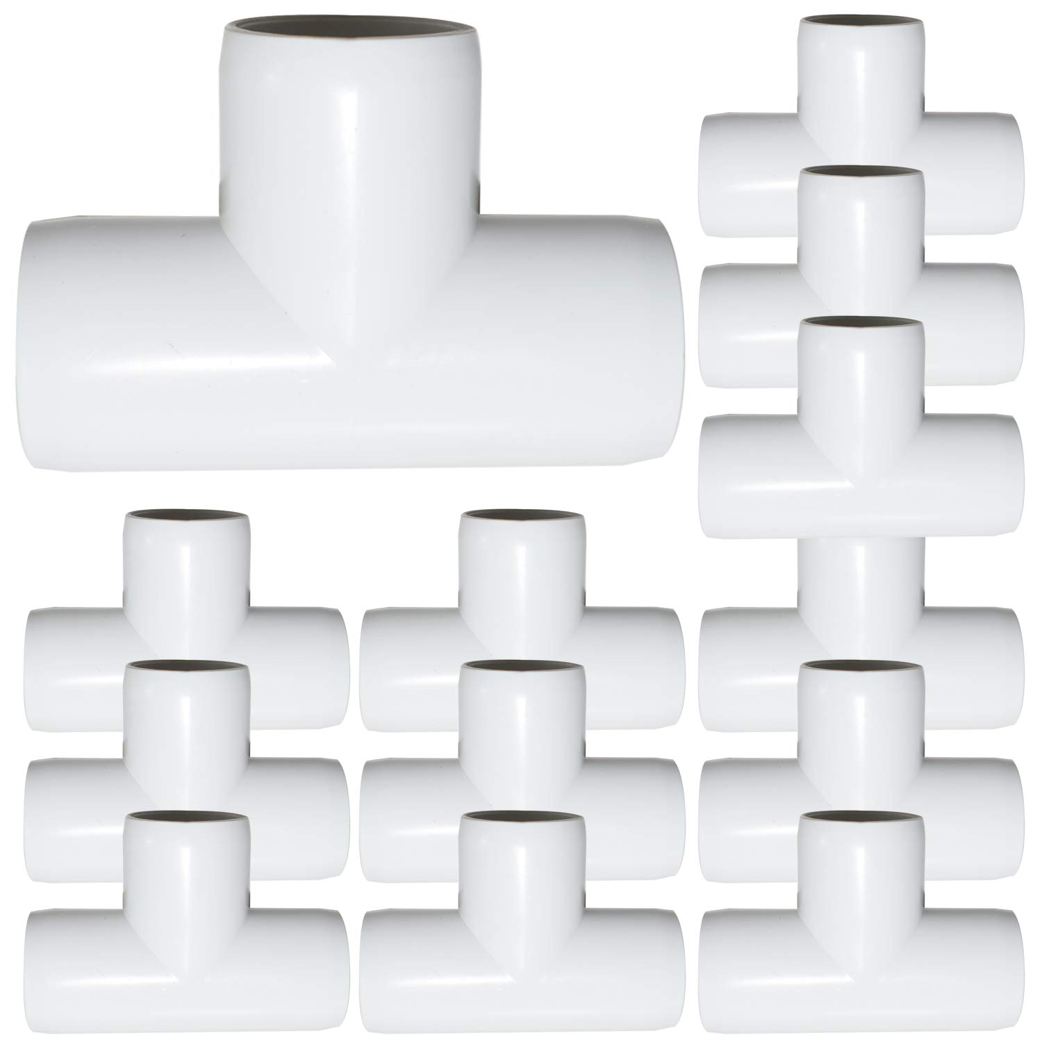 Buy 20Pack 3-Way PVC Fittings, 3/4Inch Elbow PVC Fittings for Building ...